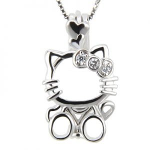Sterling Silver Hello Kitty Cage – Pearl Poppin' with Keri